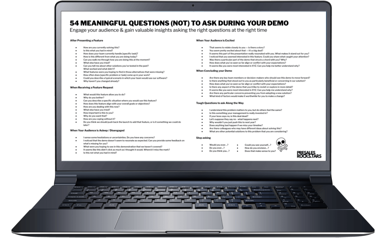 Linkedin Demo Question Cheat Sheet - Presales Rockstars